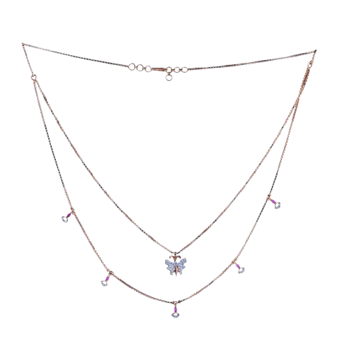 Delicate Charm Gold Necklace – Whimsical Elegance (1/62819) - glitzjewels