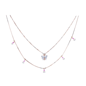 Delicate Charm Gold Necklace – Whimsical Elegance (1/62819) - glitzjewels